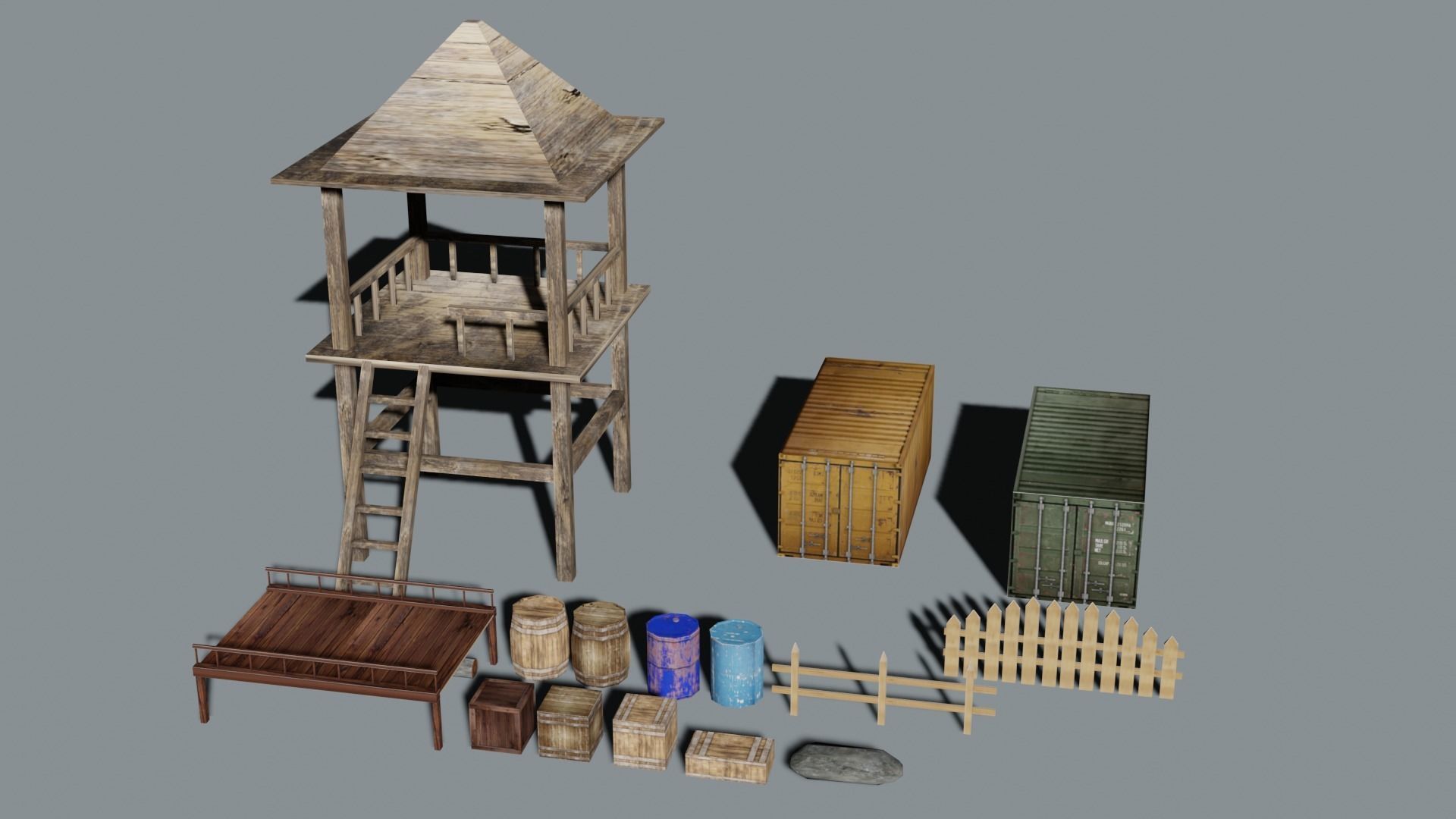 3D model Game Assets VR / AR / low-poly | CGTrader