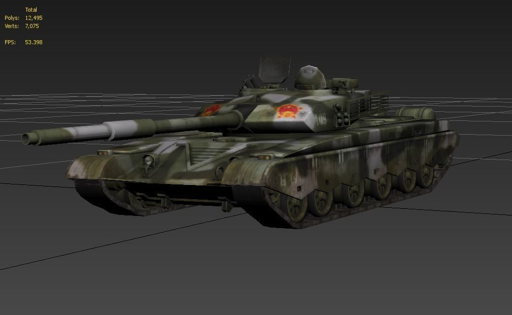 Iron Mountain Type-99 MBT free VR / AR / low-poly 3D model | CGTrader