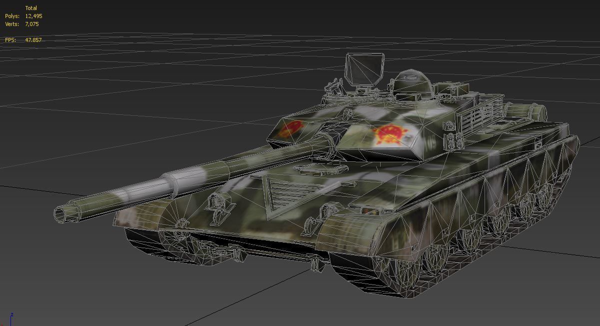 Iron Mountain Type-99 MBT free VR / AR / low-poly 3D model | CGTrader