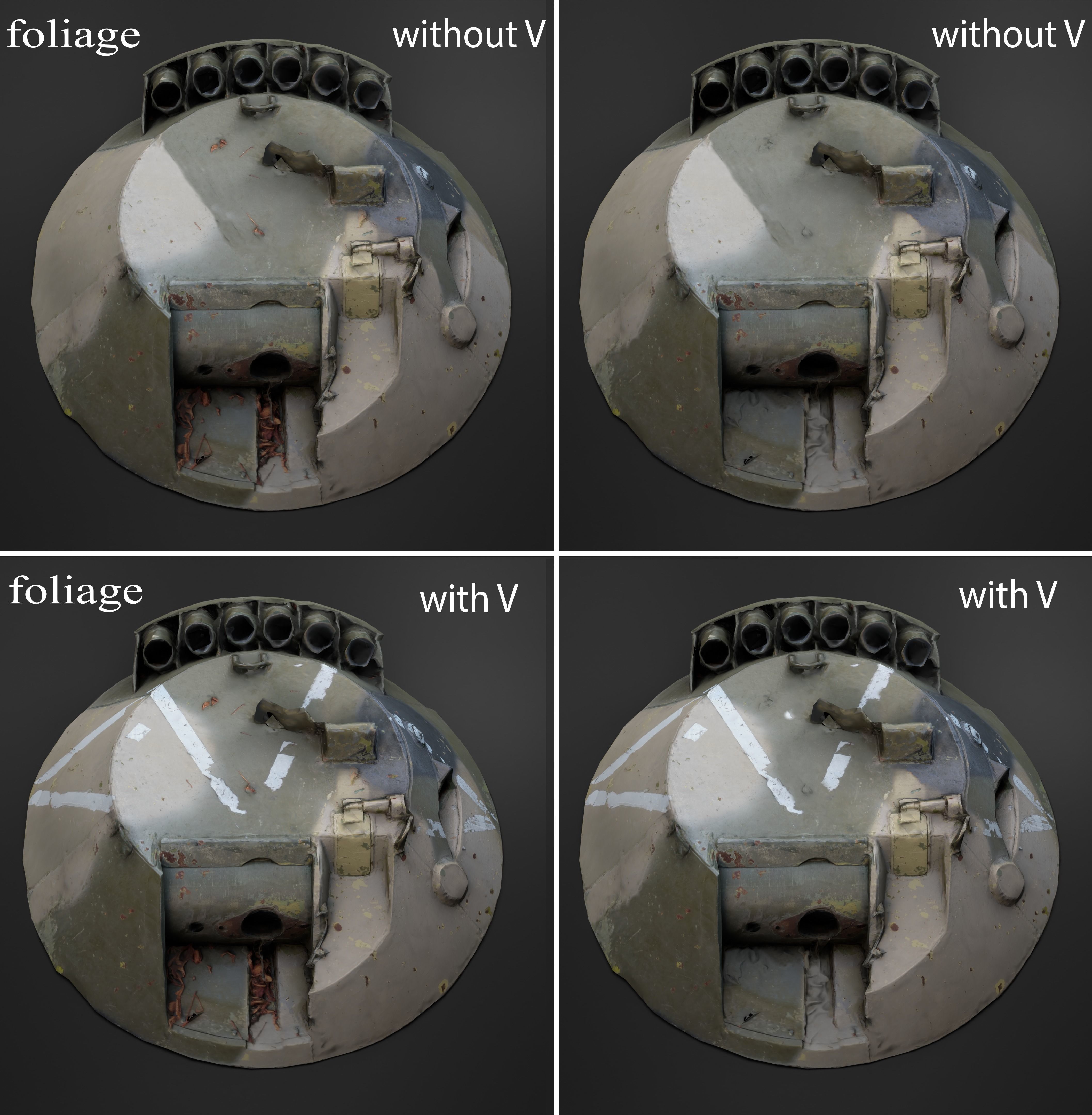 3D model Destroyed Combat Module BTR-80 turret Photoscan Game Ready VR ...