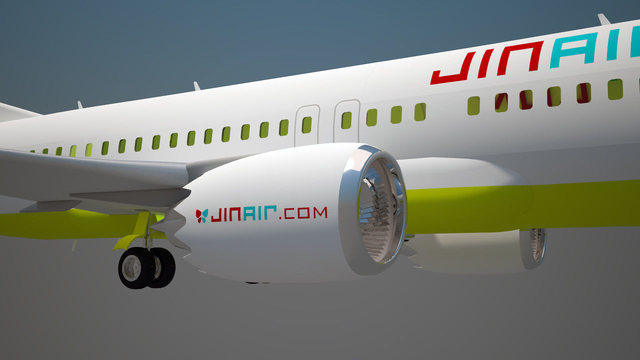 Jin Air Boeing 737 Max 8 3D model | CGTrader