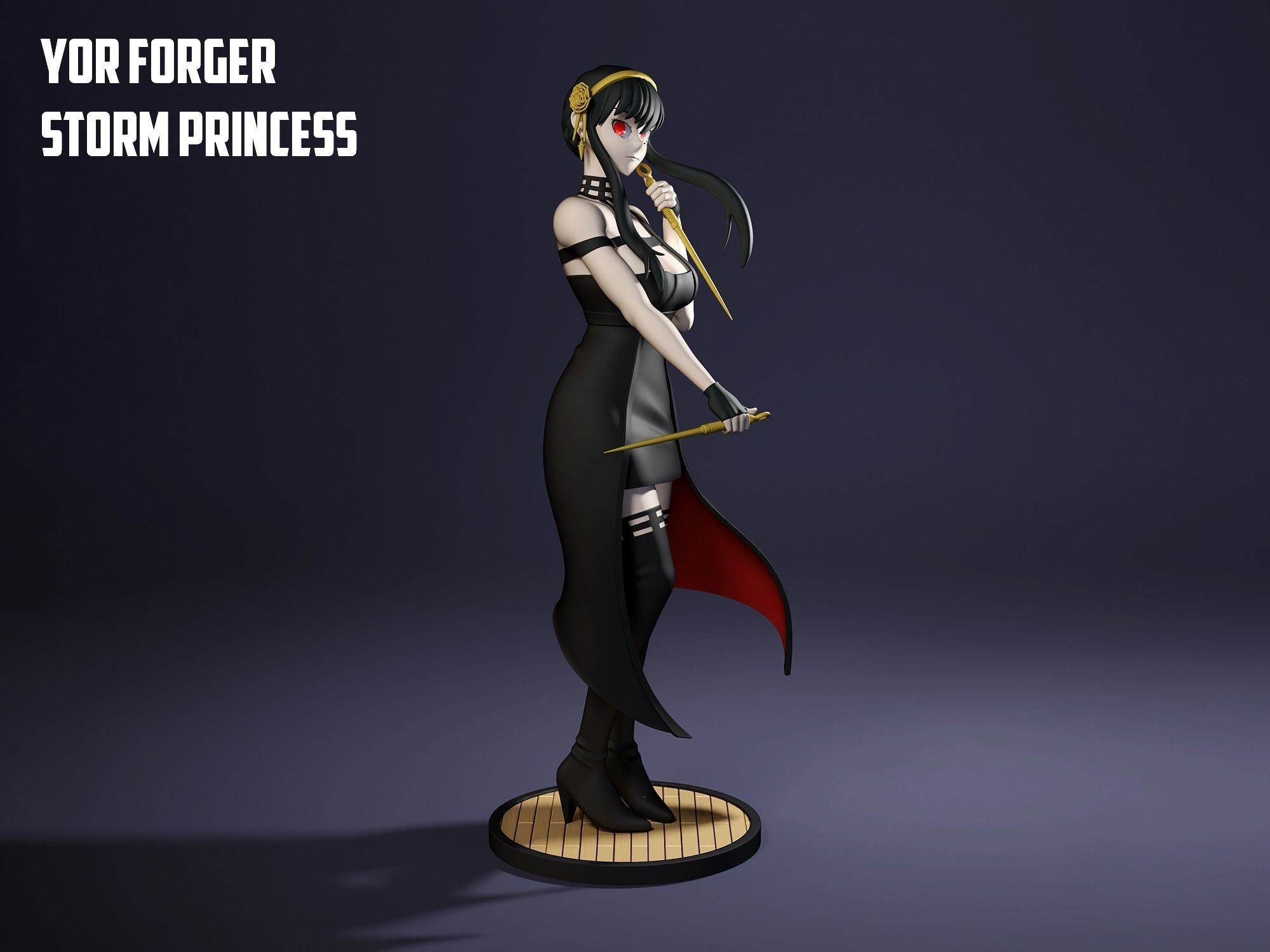 YOR FORGER - STORM PRINCESS 3D model 3D printable | CGTrader
