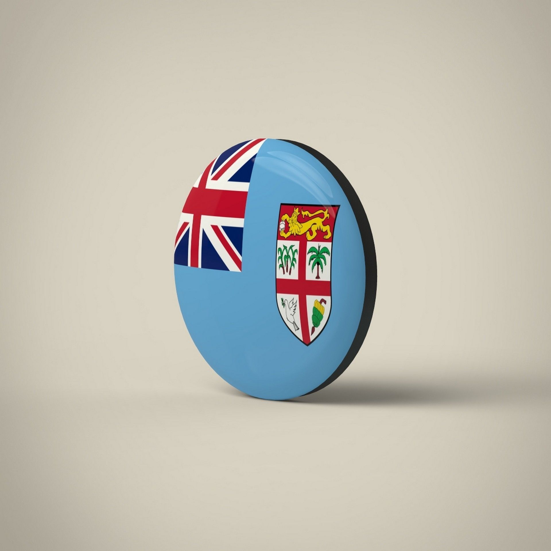 3D model Fiji Badge VR / AR / low-poly | CGTrader