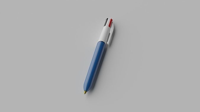 4 Colour Pen free 3D model | CGTrader