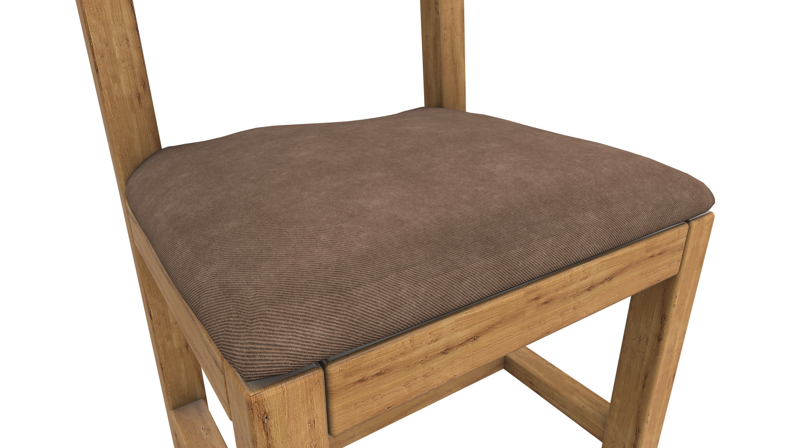 3D model Single Wooden Chair 3D Model VR VR / AR / low-poly | CGTrader