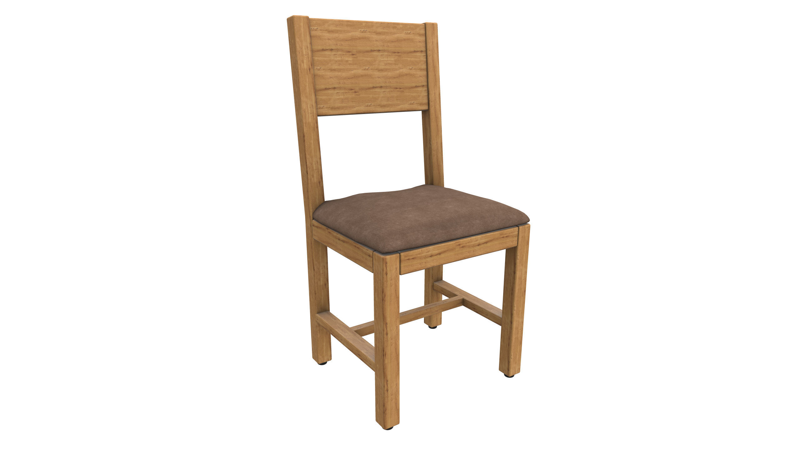 3D model Single Wooden Chair 3D Model VR VR / AR / low-poly | CGTrader