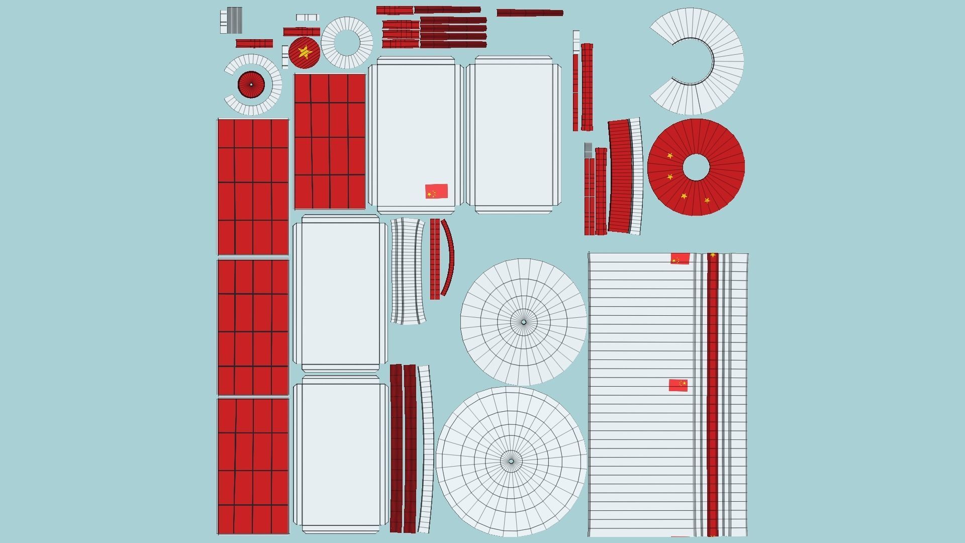 3D model Satellite D10 China - SciFi Space Design VR / AR / low-poly ...