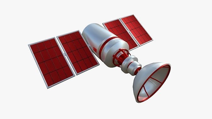 3D model Satellite D10 China - SciFi Space Design VR / AR / low-poly ...