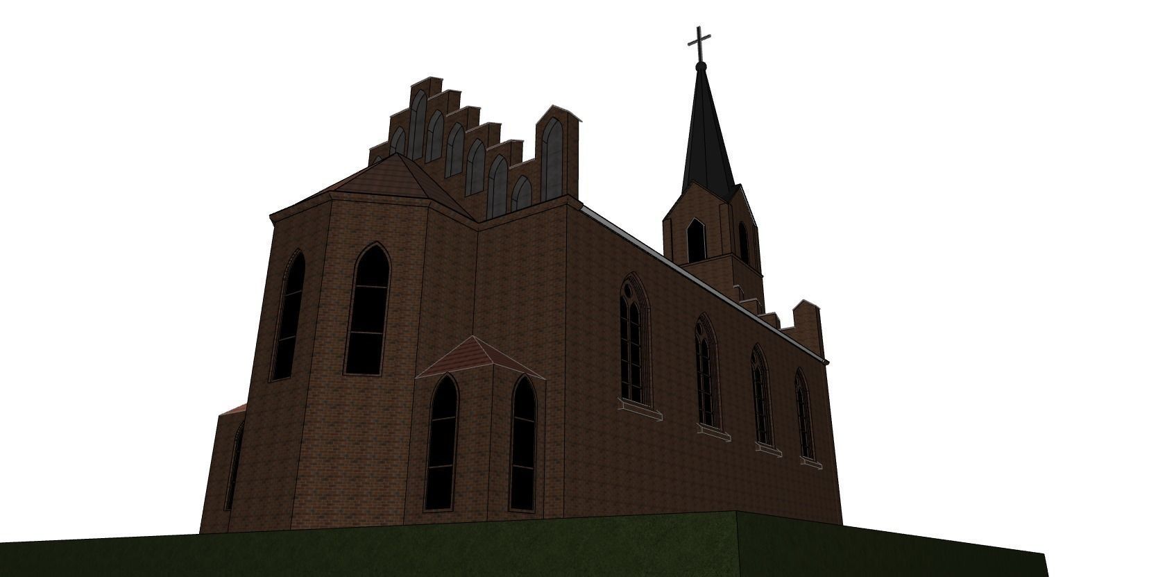 old church model in Barczewo 3D model | CGTrader