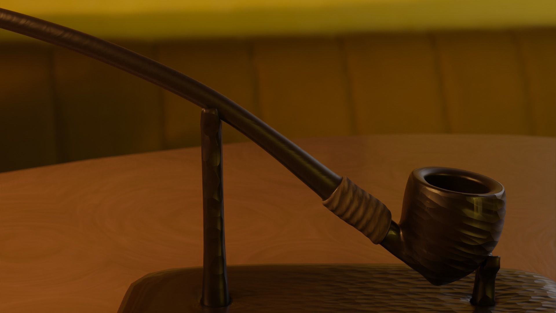 3D model Carved Hobbit Smoking Pipe VR / AR / low-poly | CGTrader