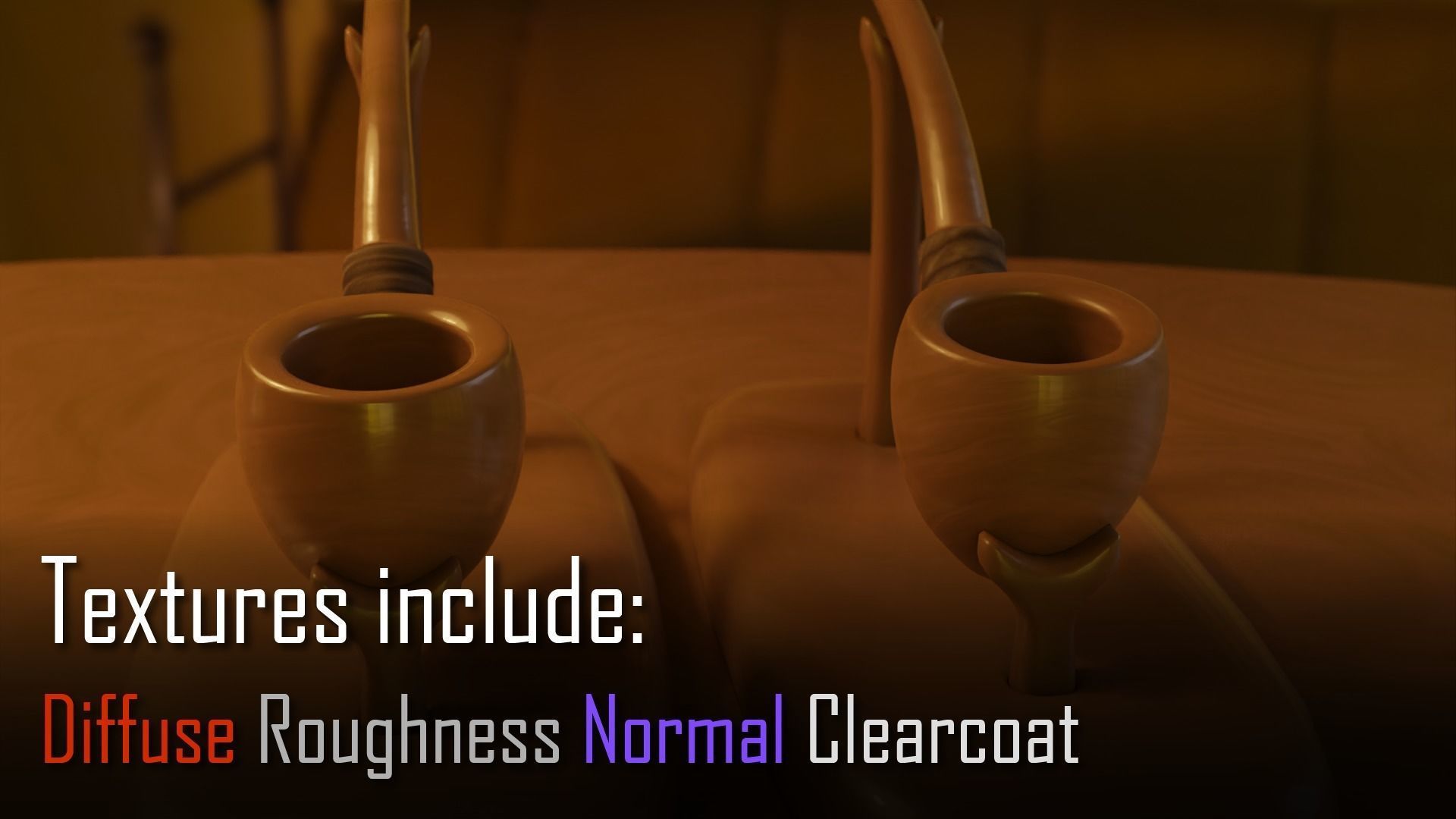 3D model Traditional Hobbit Smoking Pipe VR / AR / low-poly | CGTrader