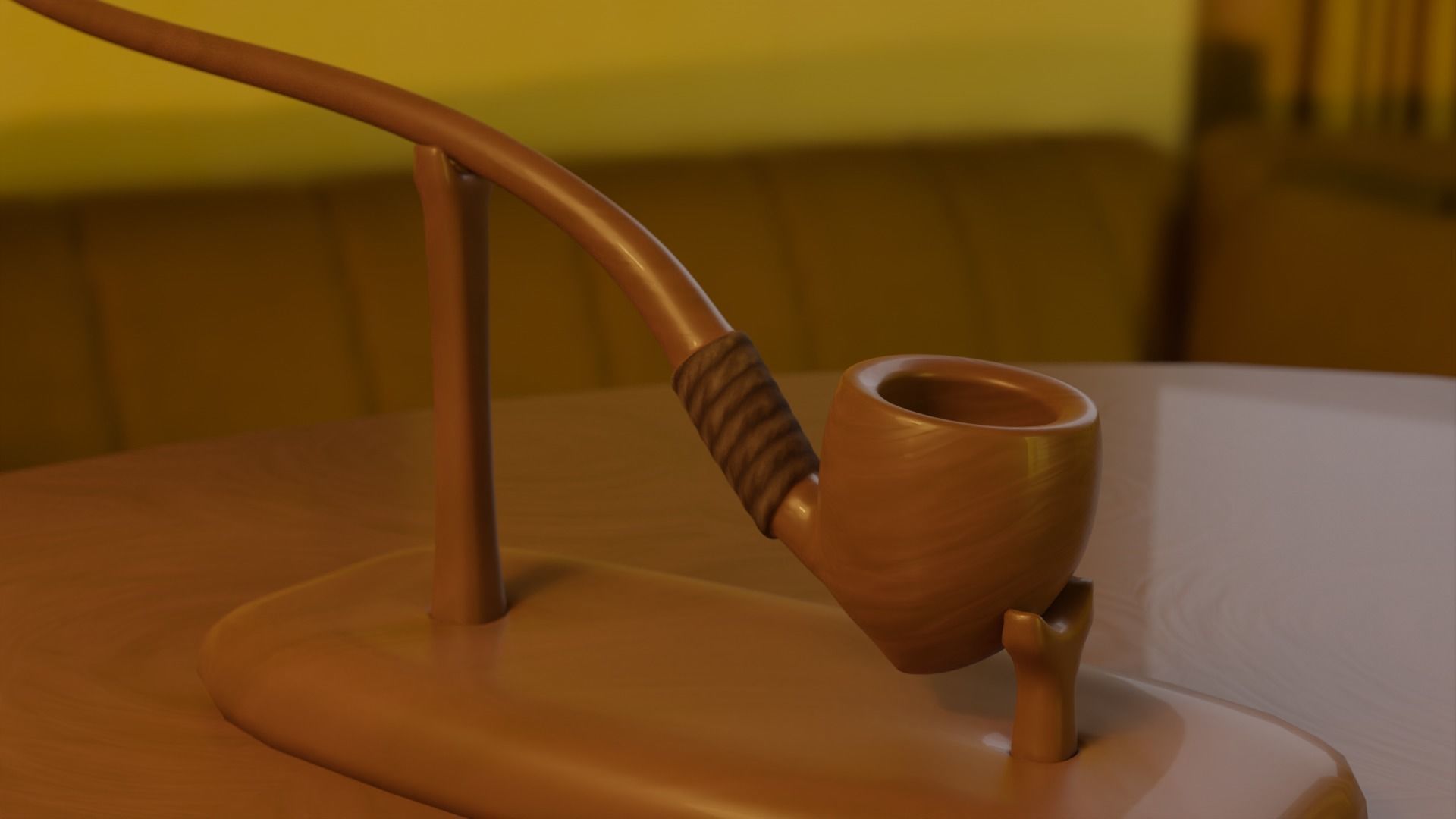3D model Hobbit Smoking Pipe Collection VR / AR / low-poly | CGTrader