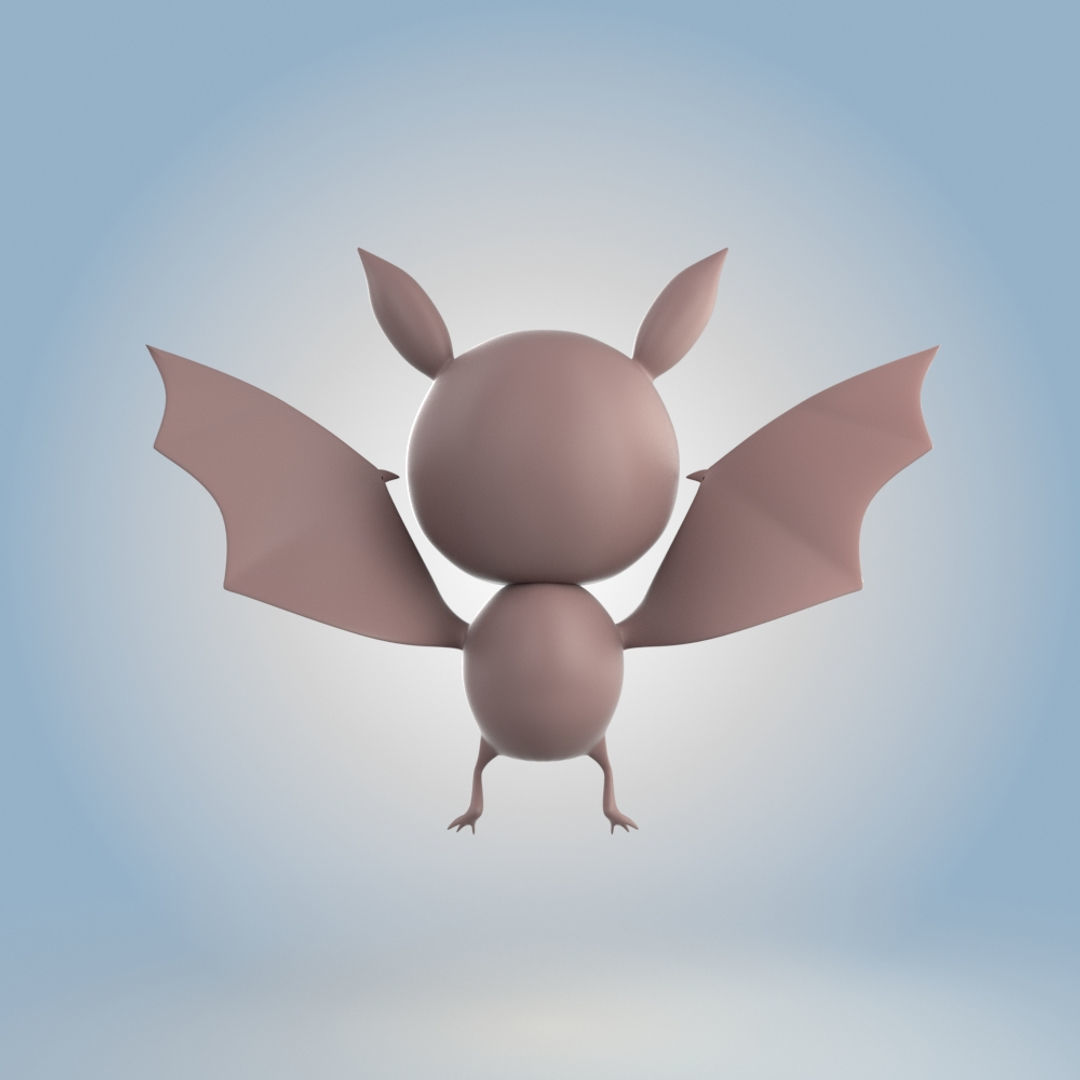 Cartoon Bat 3D model | CGTrader