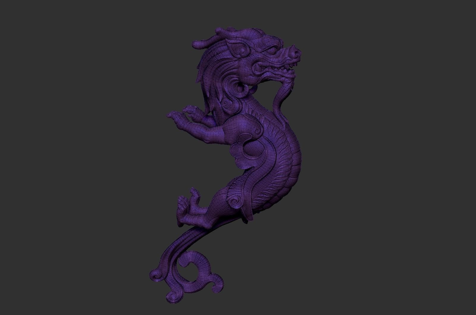 Kirin mythical beast grip statue 3D model 3D printable | CGTrader