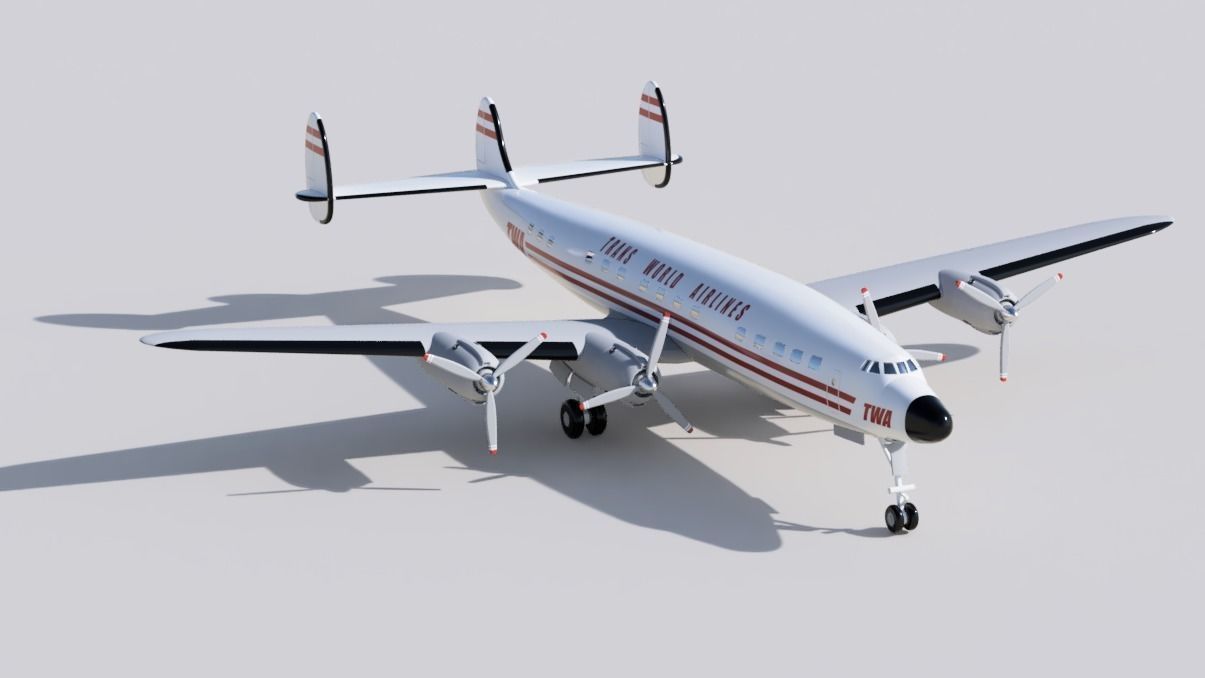 Lockheed L1049 super CONSTELLATION- 3D printed Scale model 3D model 3D ...