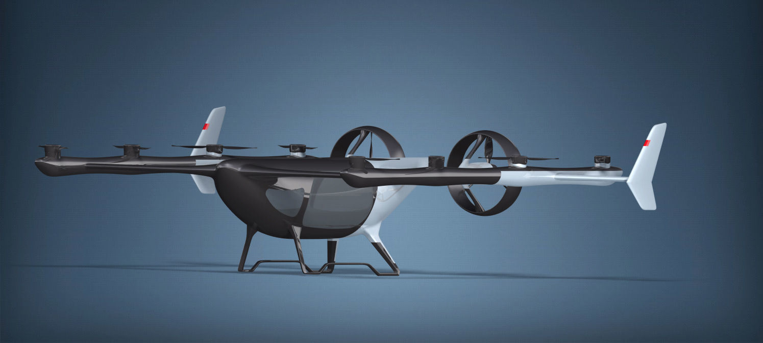 Electric flying car 3D model | CGTrader