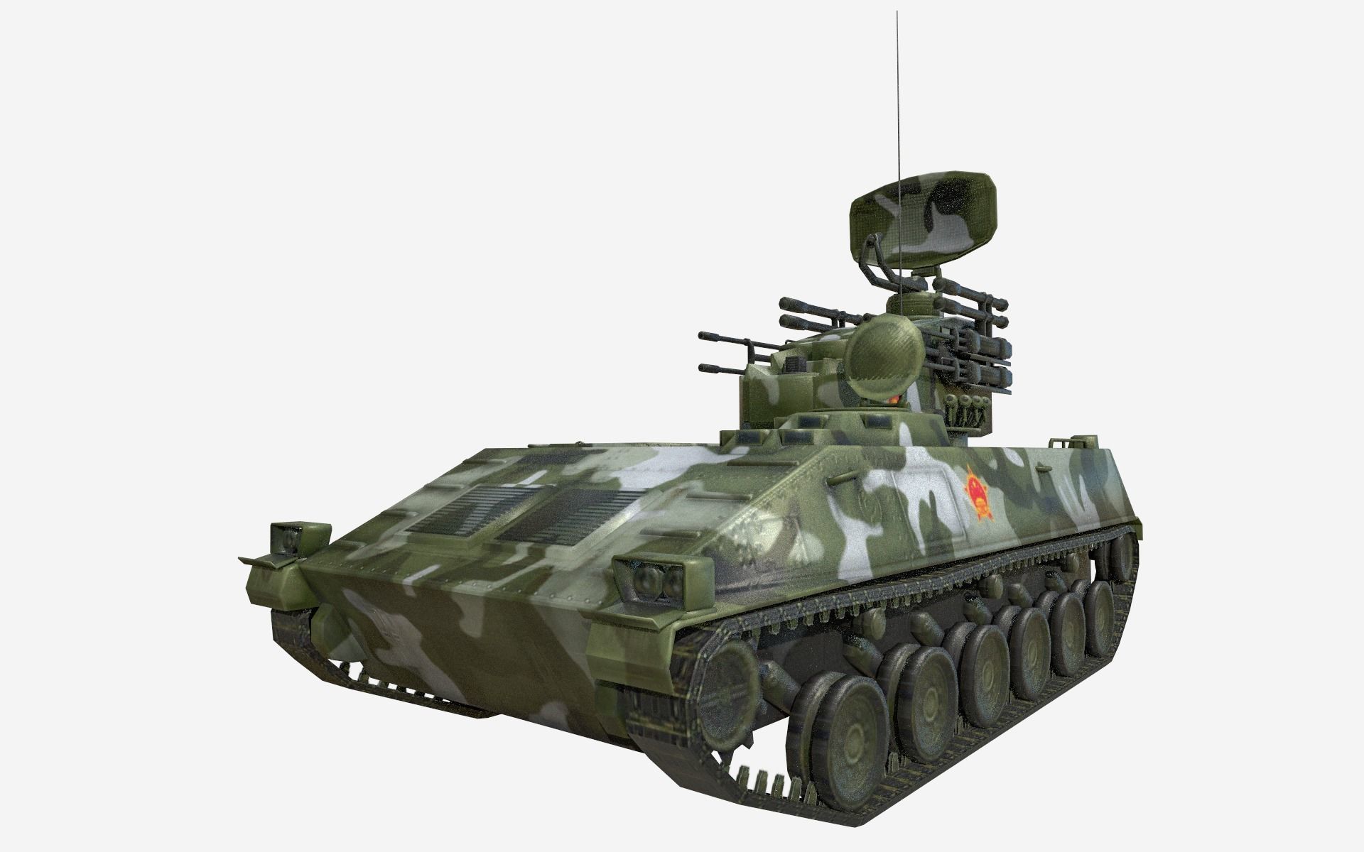 Iron Dove AA PGZ-95 AA free VR / AR / low-poly 3D model | CGTrader