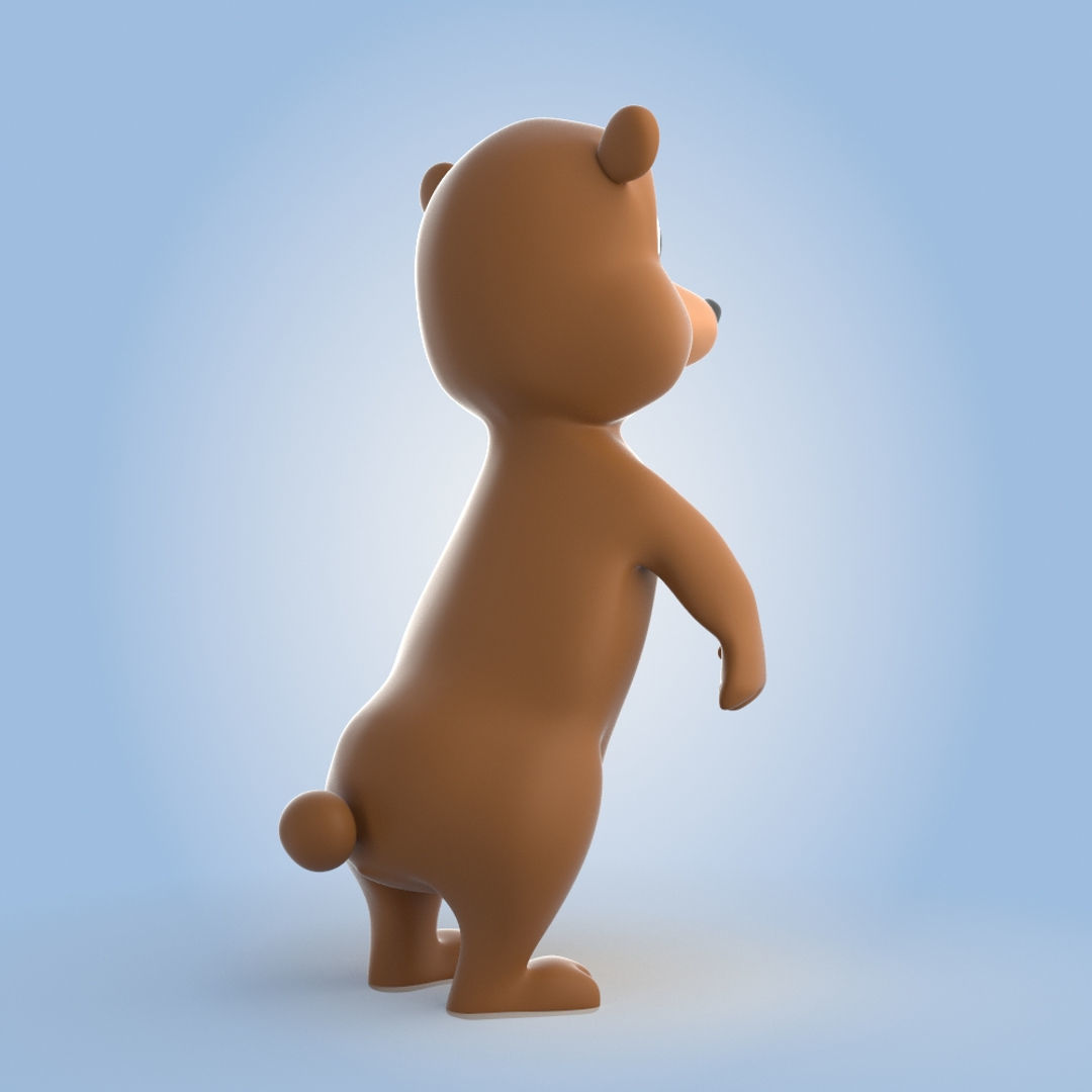 Cartoon Bear 3D model | CGTrader