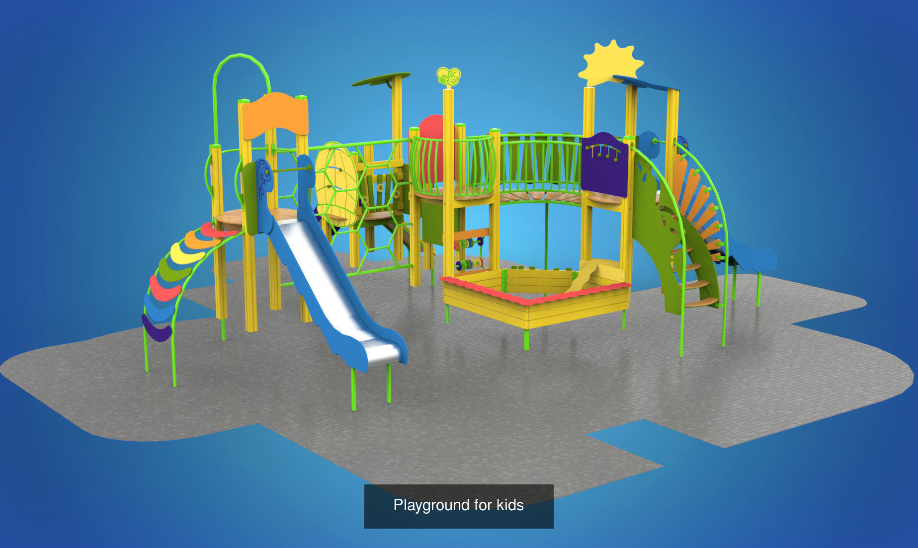 Collection Playgrounds for kids | CGTrader