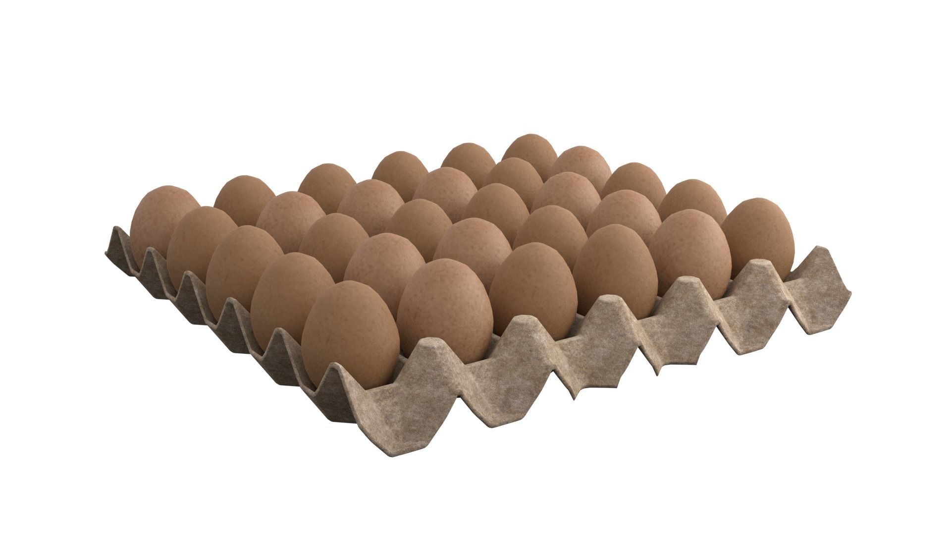Cardboard eggs carton box pack 3D model | CGTrader