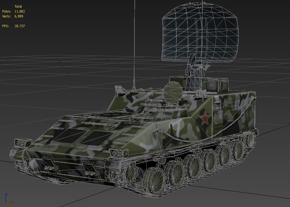 Iron Dove Jammer PGZ-95 MCP Tank free VR / AR / low-poly 3D model ...