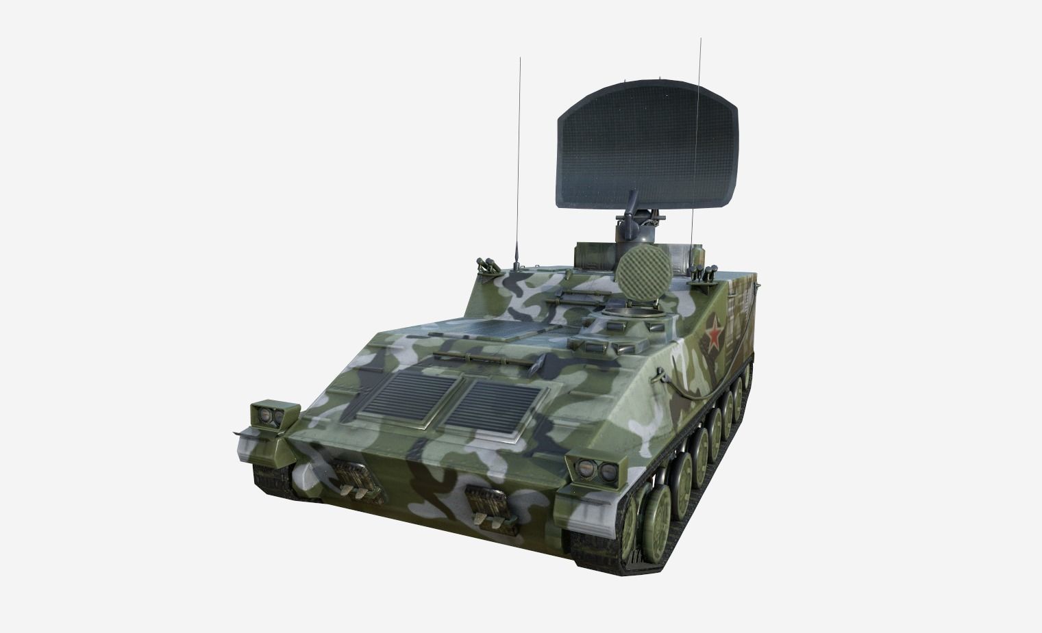 Iron Dove Jammer PGZ-95 MCP Tank free VR / AR / low-poly 3D model ...