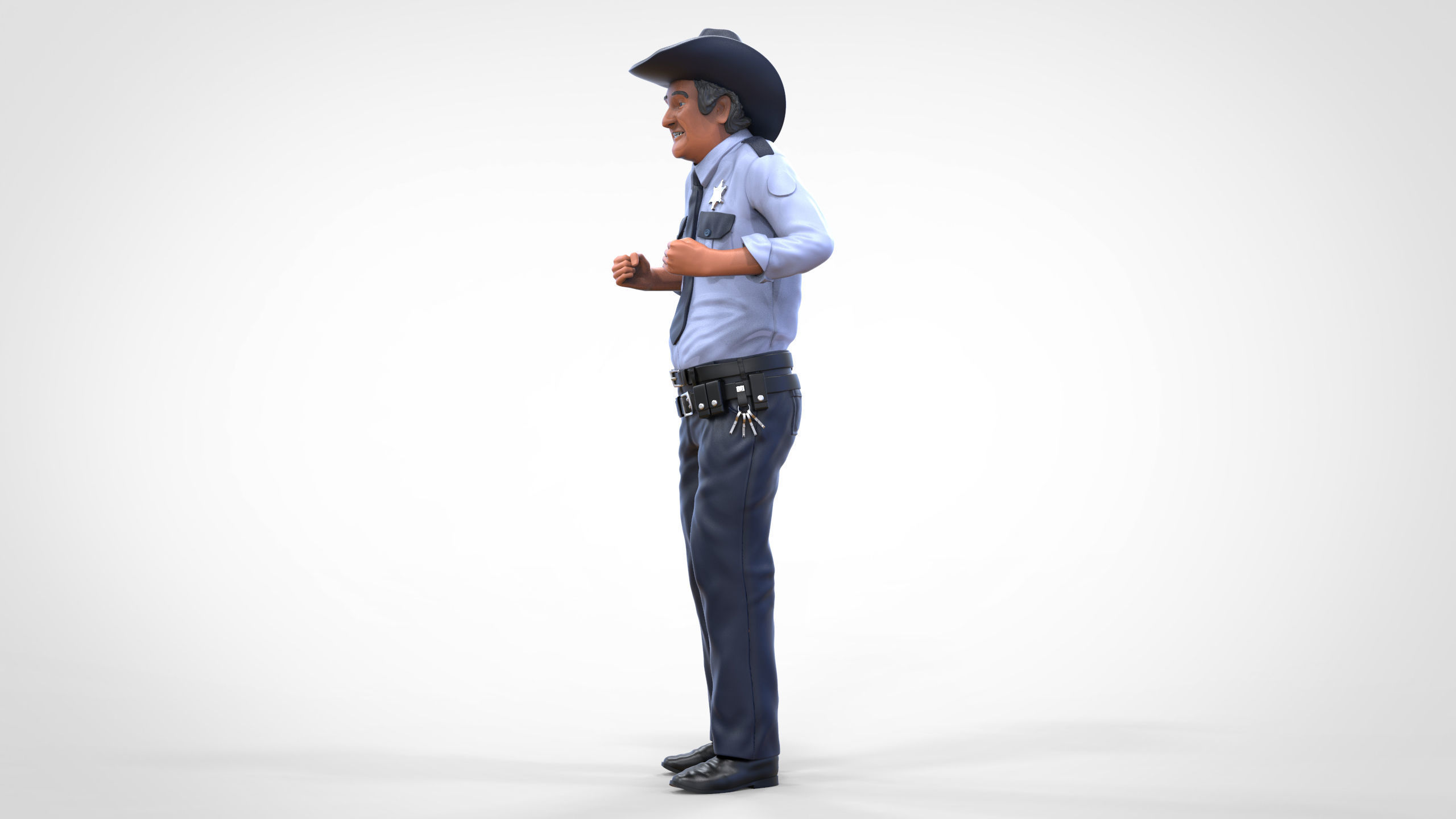 N6 Sheriff Rosco The Dukes of Hazzard 3D model 3D printable | CGTrader