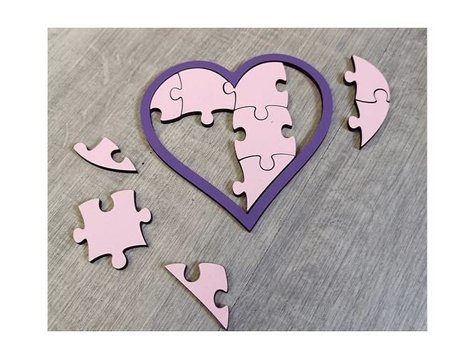 Heart Puzzle 3D model | CGTrader