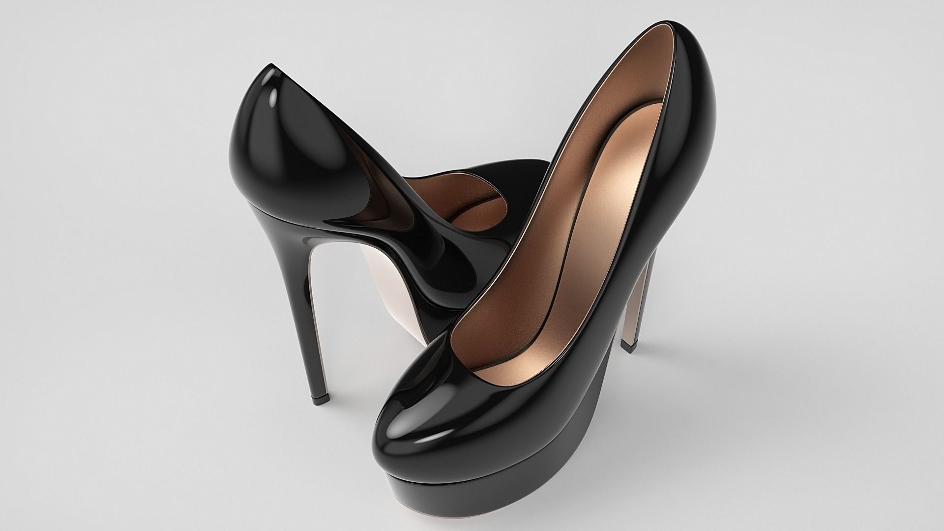 Super High Platform Stiletto Heels Shoes 3D model | CGTrader