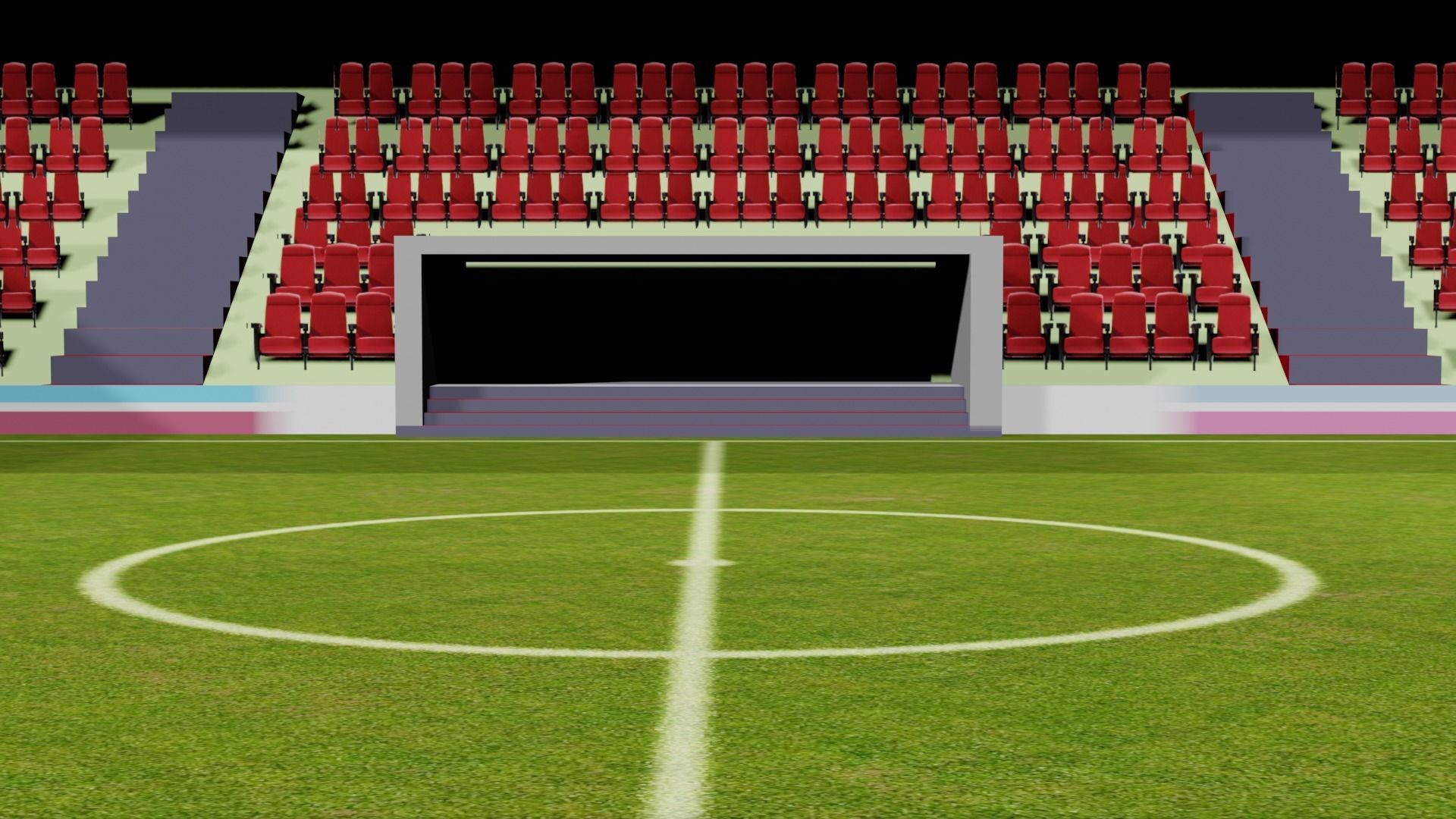 3D model Football Field VR / AR / low-poly | CGTrader
