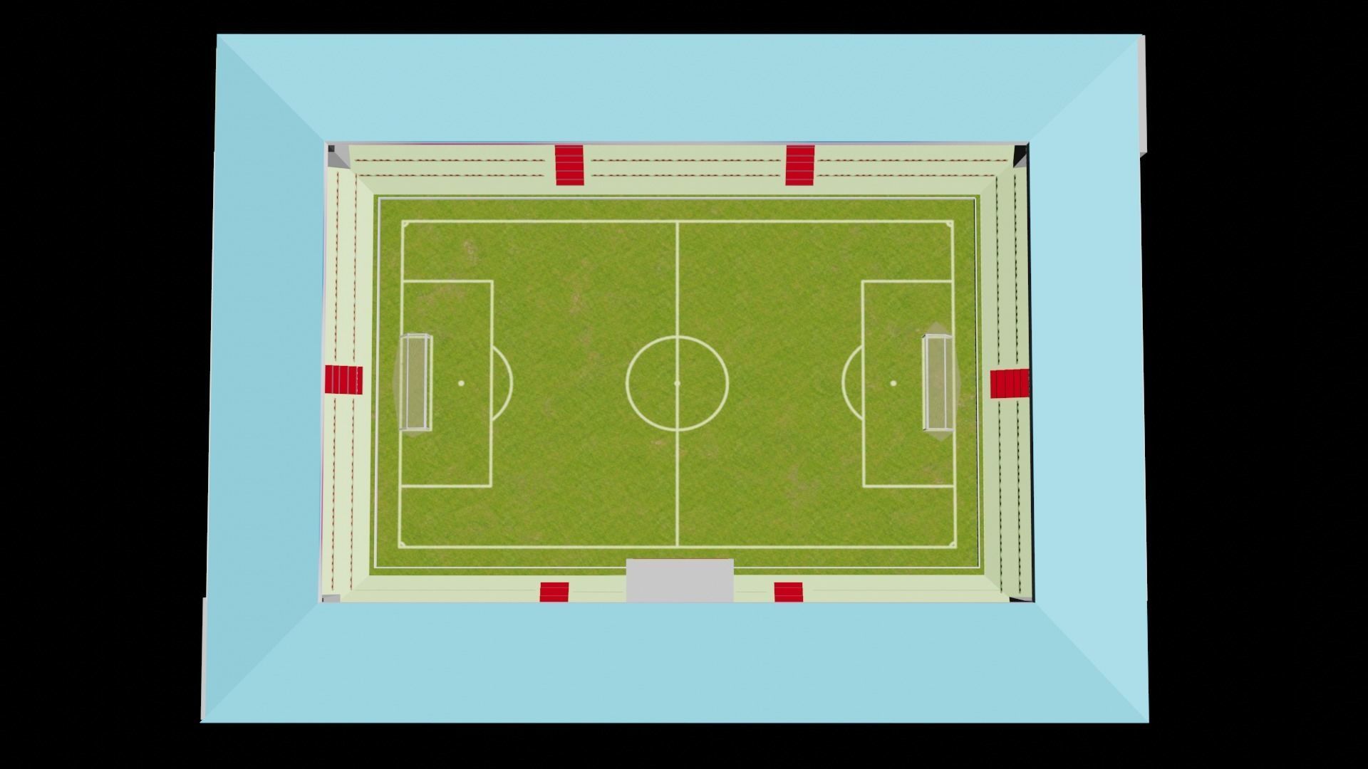 3D model Football Field VR / AR / low-poly | CGTrader