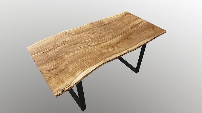 Handmade Live Edge Maple Bench 3D model | CGTrader