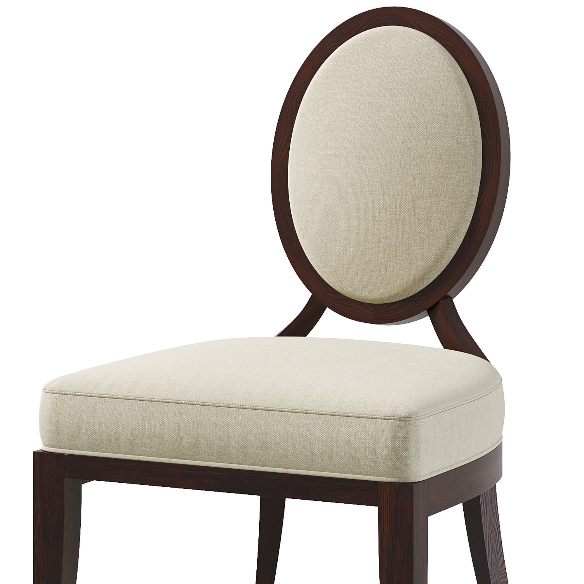 OVAL X BACK DINING SIDE CHAIR by Bakerfurniture 3D model | CGTrader