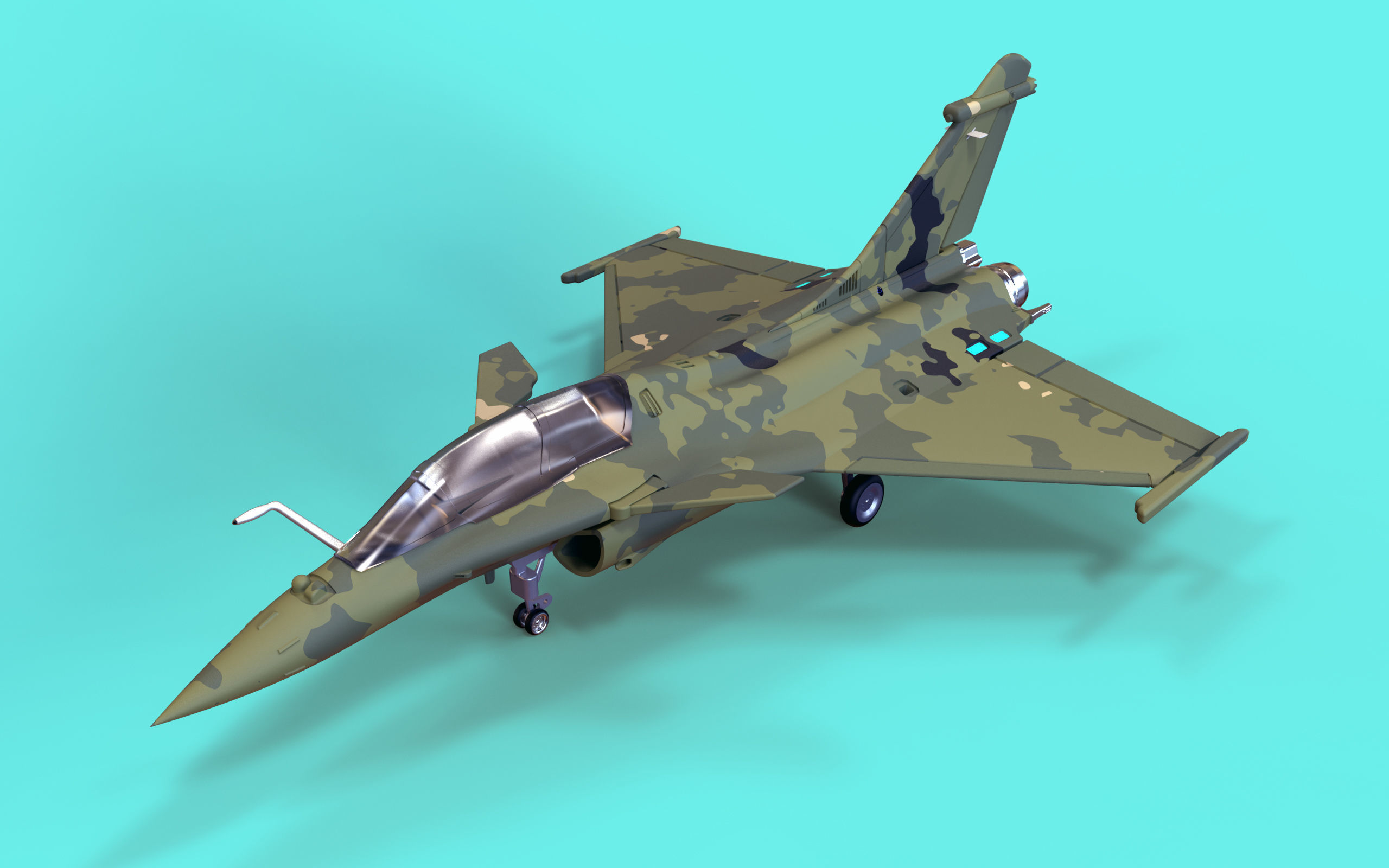 Dassault Rafale 3D model 3D printable | CGTrader