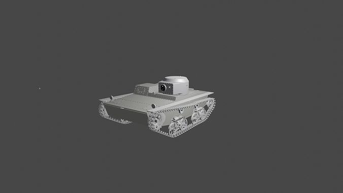 T-38 tank 3D model | CGTrader
