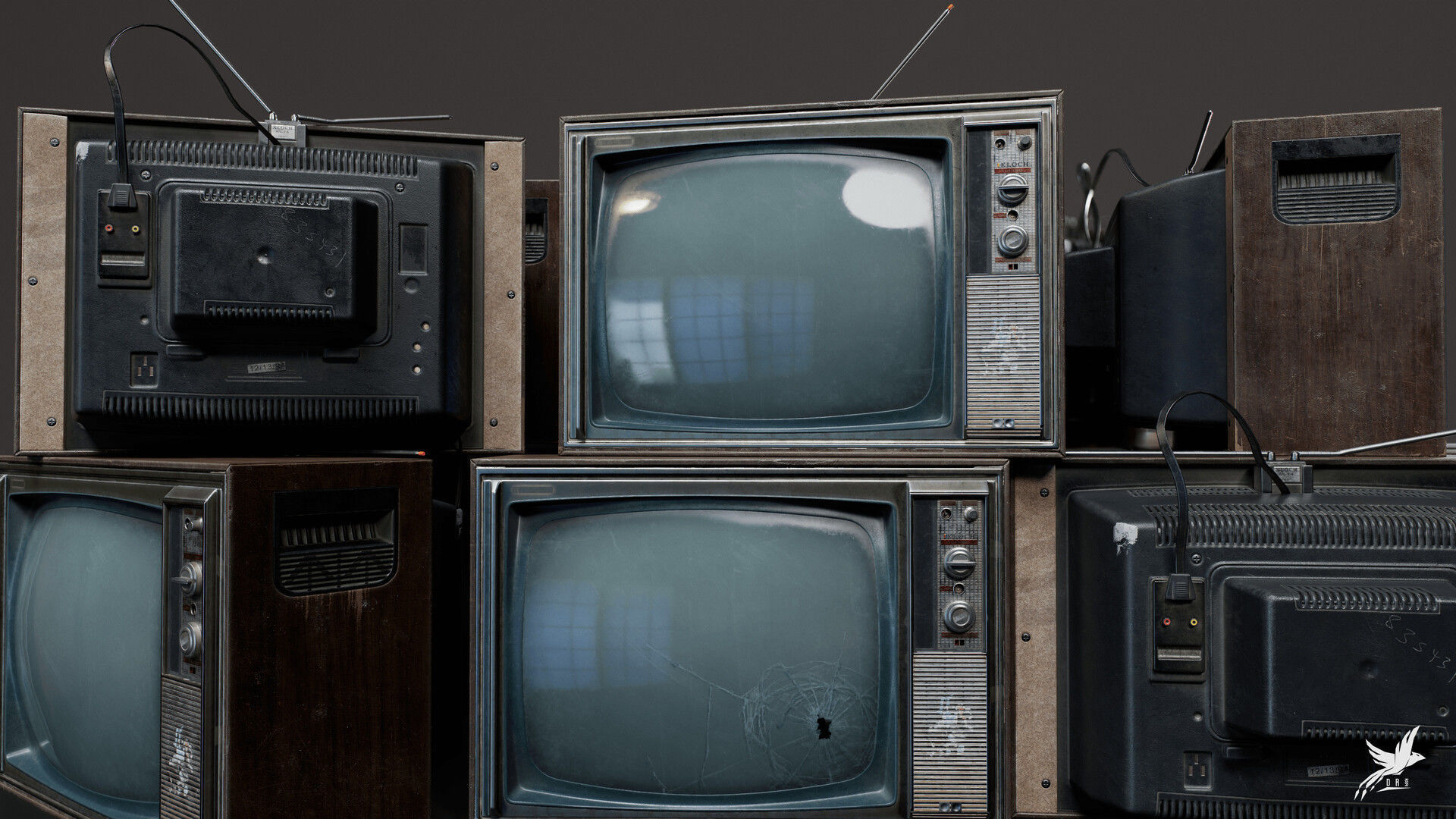 3D model Old tv VR / AR / low-poly | CGTrader