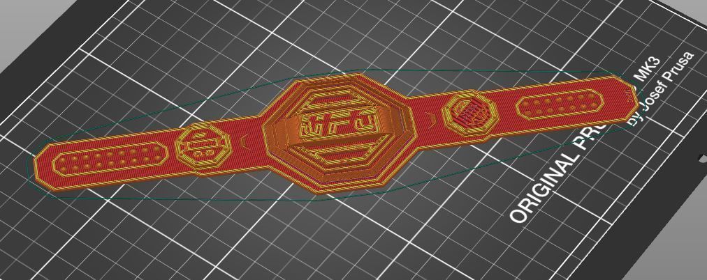 UFC Championship belt 3D print model 3D model 3D printable | CGTrader