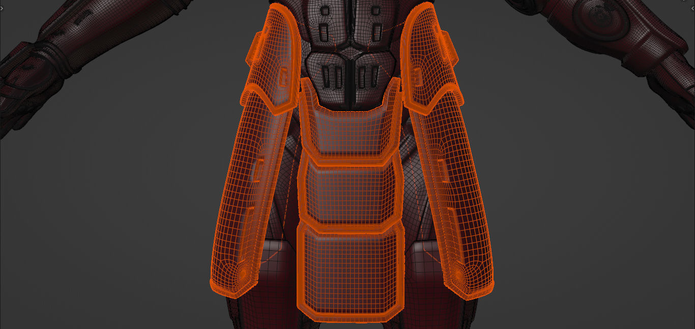 3D model Advanced Female Character 102 with Scifi Samurai Armor ...