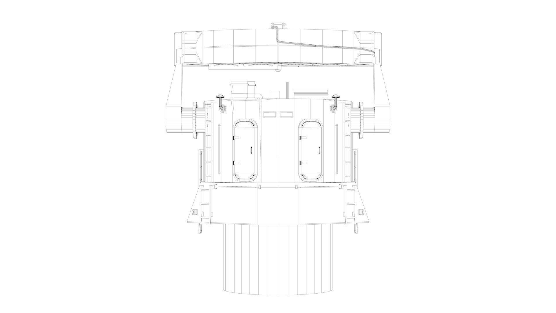 Type 274 Naval Main Battery Fire Control Radar 3D model | CGTrader