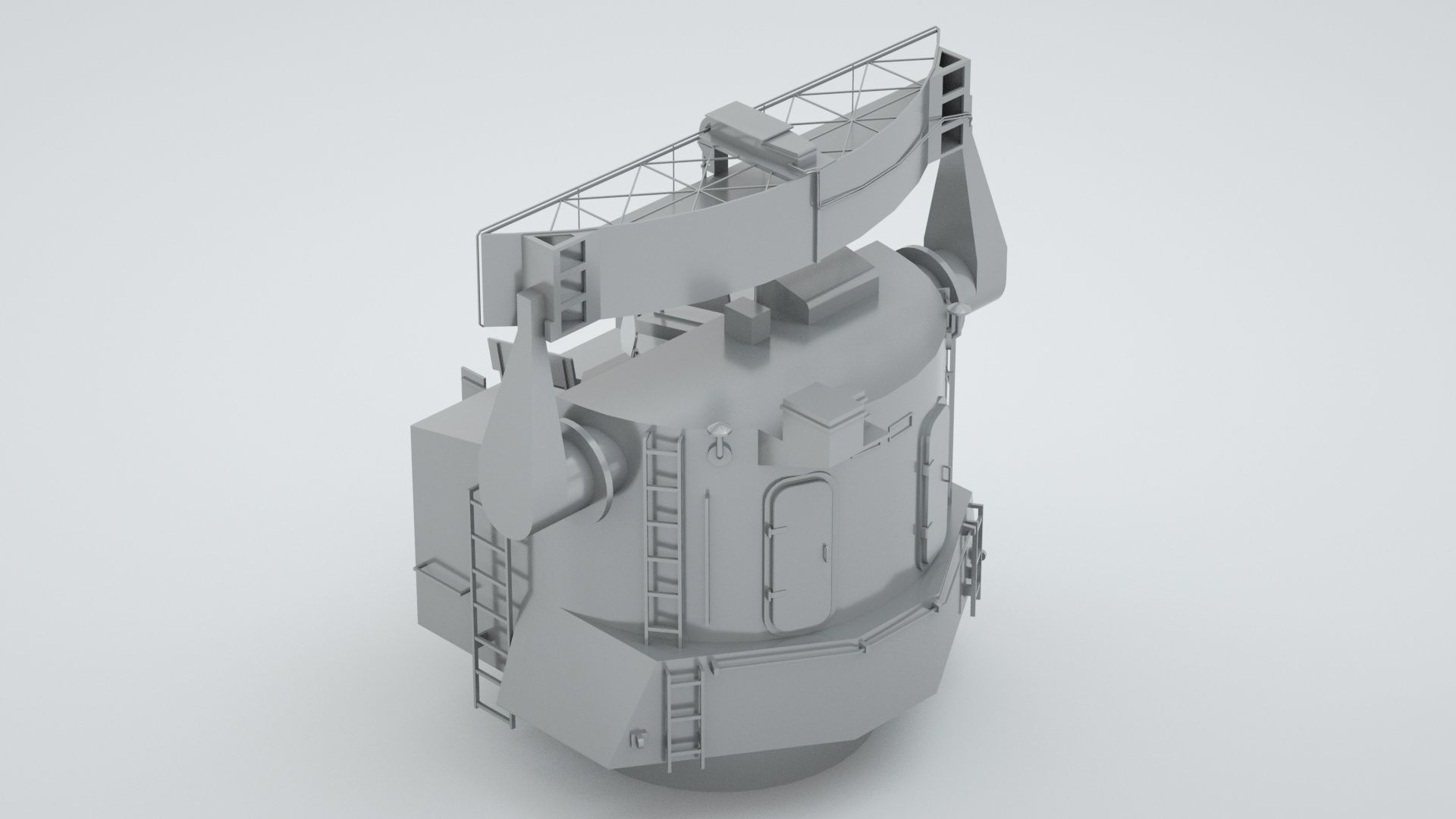 Type 274 Naval Main Battery Fire Control Radar 3D model | CGTrader