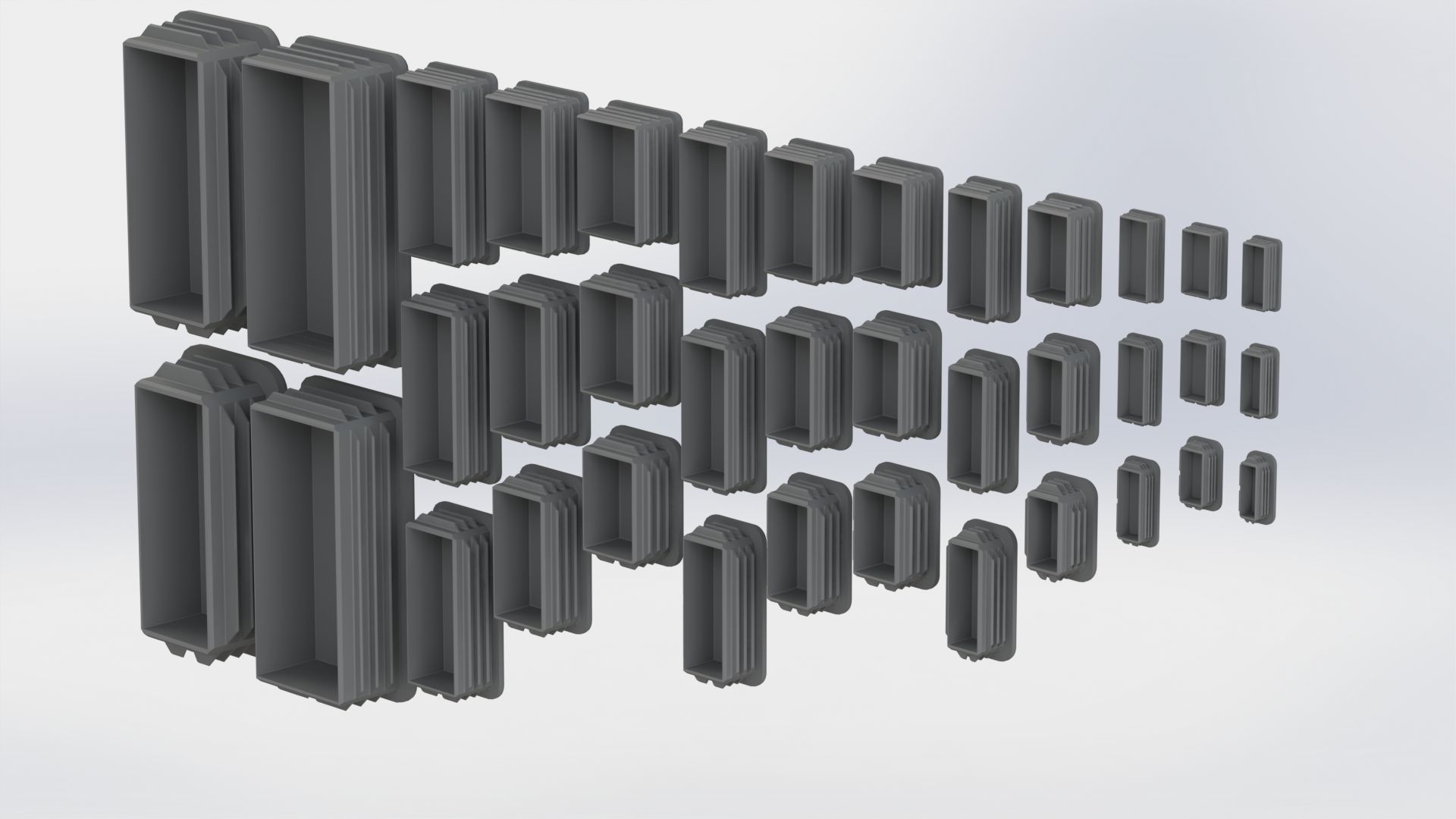 3D model Set of rectangular plugs VR / AR / low-poly | CGTrader