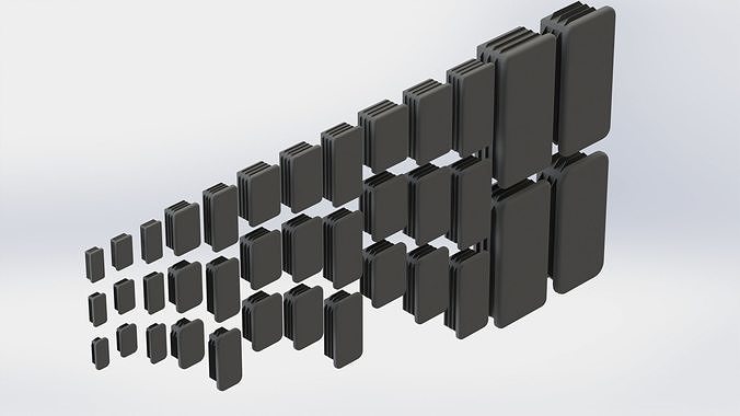 3D model Set of rectangular plugs VR / AR / low-poly | CGTrader