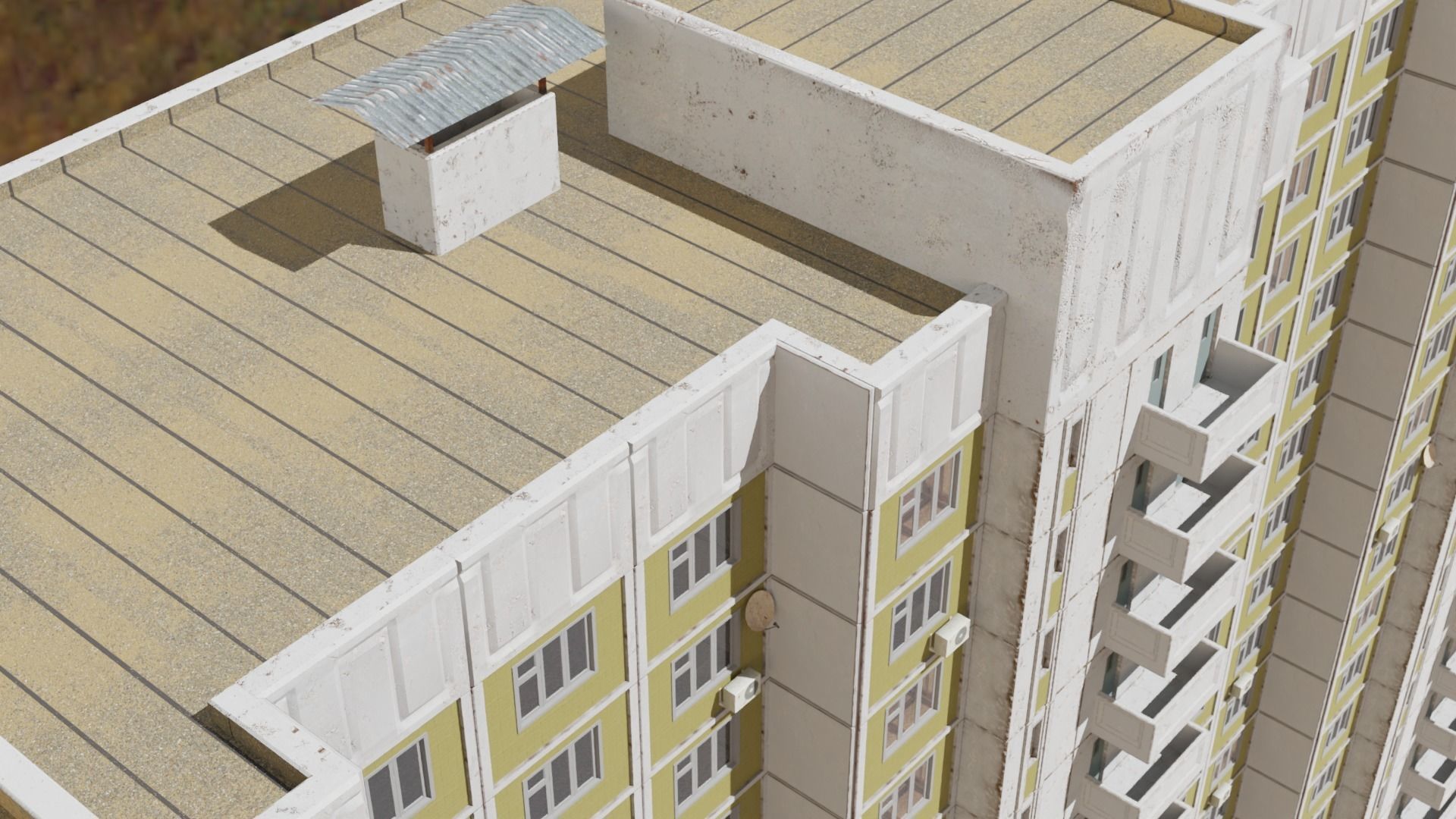 Plattenbau Panel appartment building 3D model | CGTrader