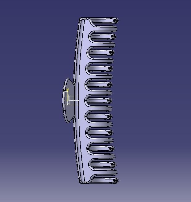 5 Inches Large Claw Clip Regular Curve 3D model 3D printable | CGTrader