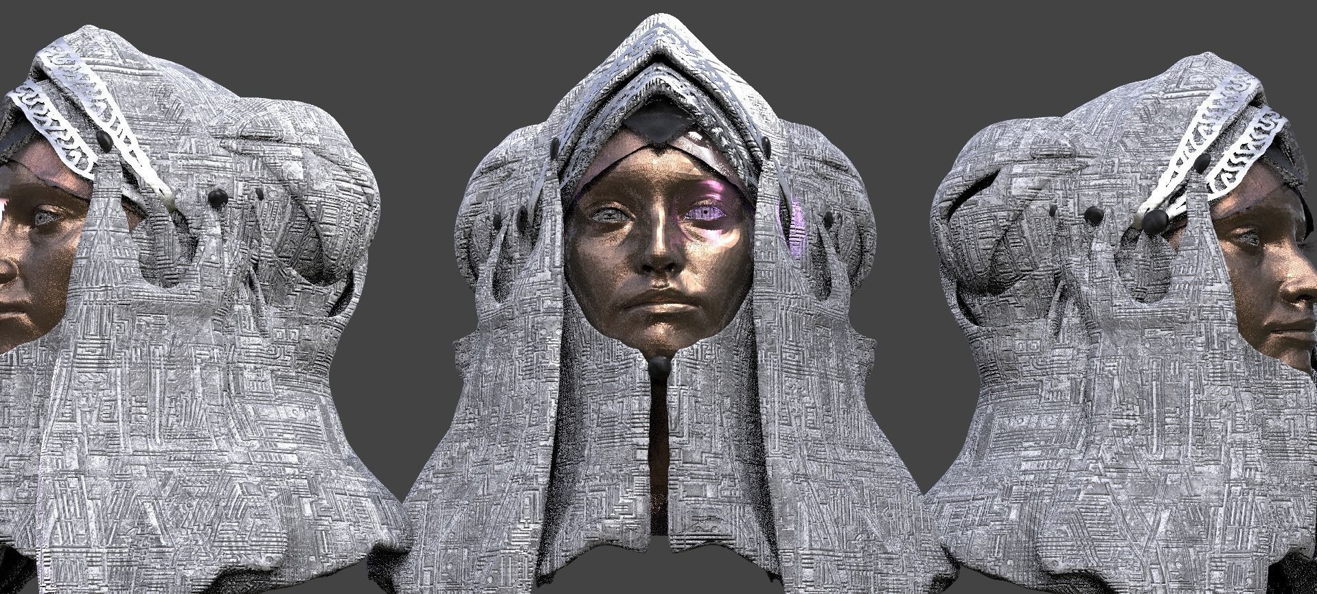 Ancient Alien Headdress 3 3D model | CGTrader