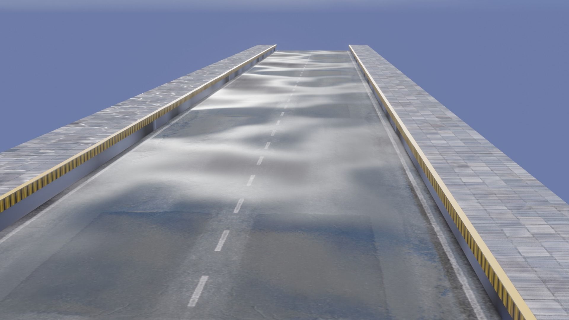 Road 3D model empty with no cars free 3D model | CGTrader