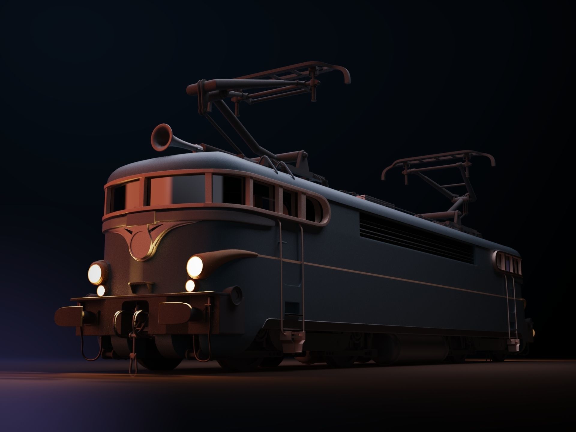 3D model Electric Locomotive SNCF 9291 VR / AR / low-poly | CGTrader