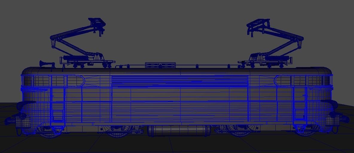 3D model Electric Locomotive SNCF 9291 VR / AR / low-poly | CGTrader