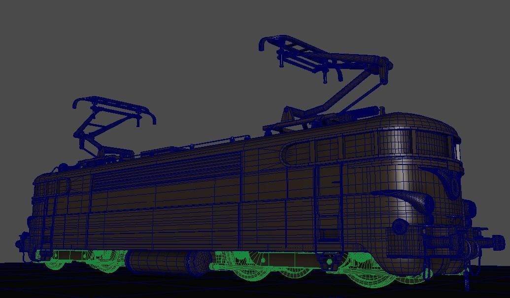 3D model Electric Locomotive SNCF 9291 VR / AR / low-poly | CGTrader