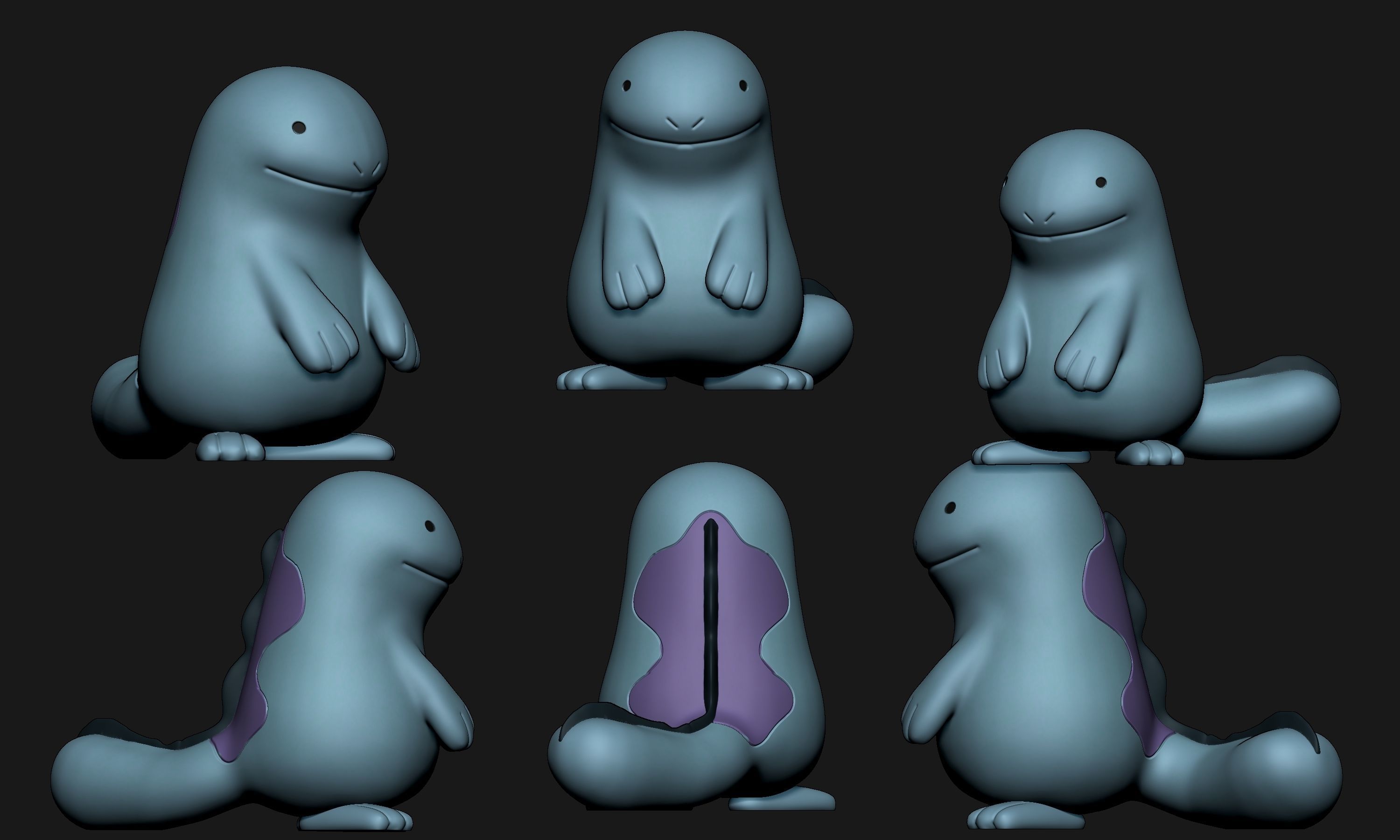 Pokemon - Quagsire 3D model 3D printable | CGTrader